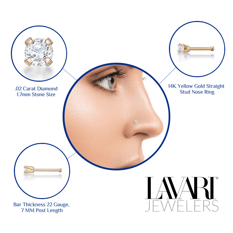 Diamond Nose Stud Sizes
