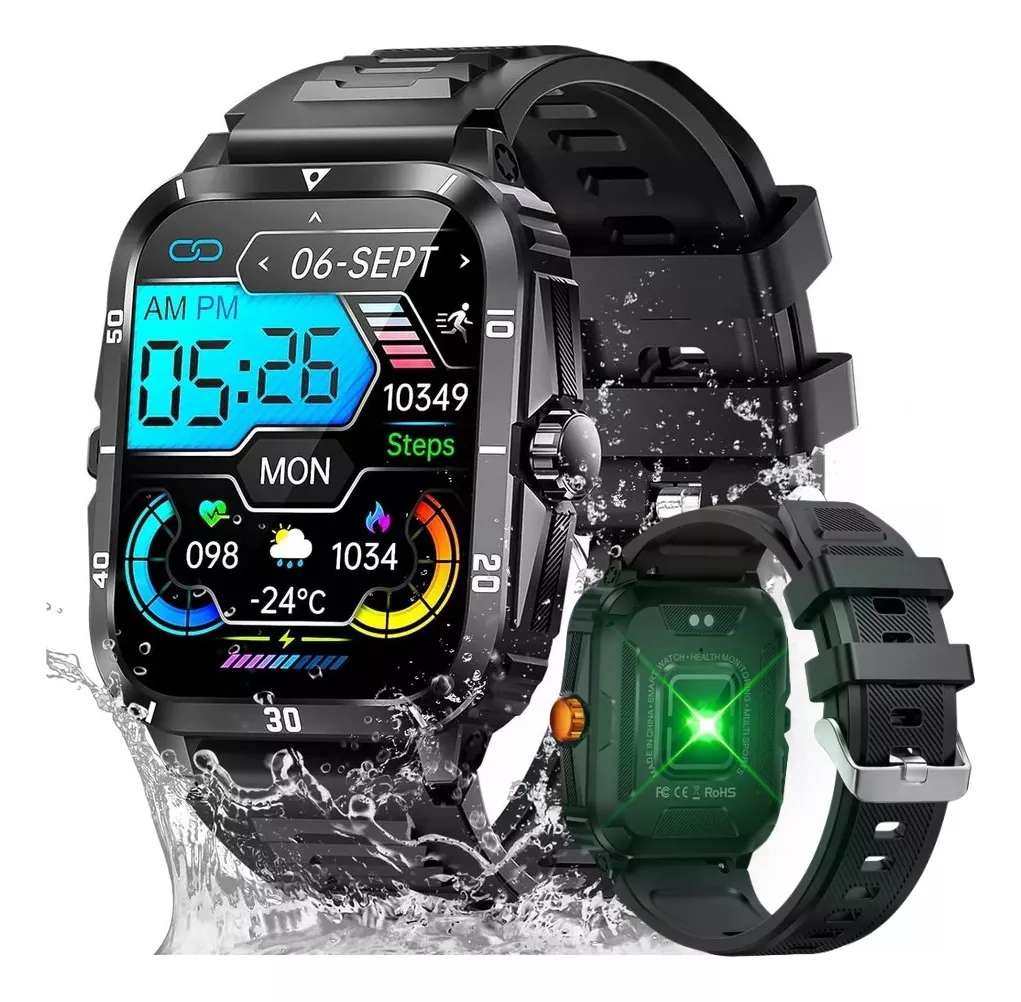 Reloj Inteligente Impermeable De 30m 3atm Hombre Smartwatch | Bodega ...