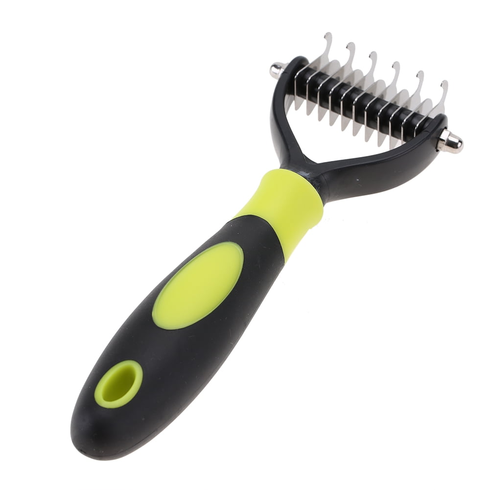 Deshedding Dog Brush, Dog Brush for Shedding Dog Rake Cat Brush Double ...