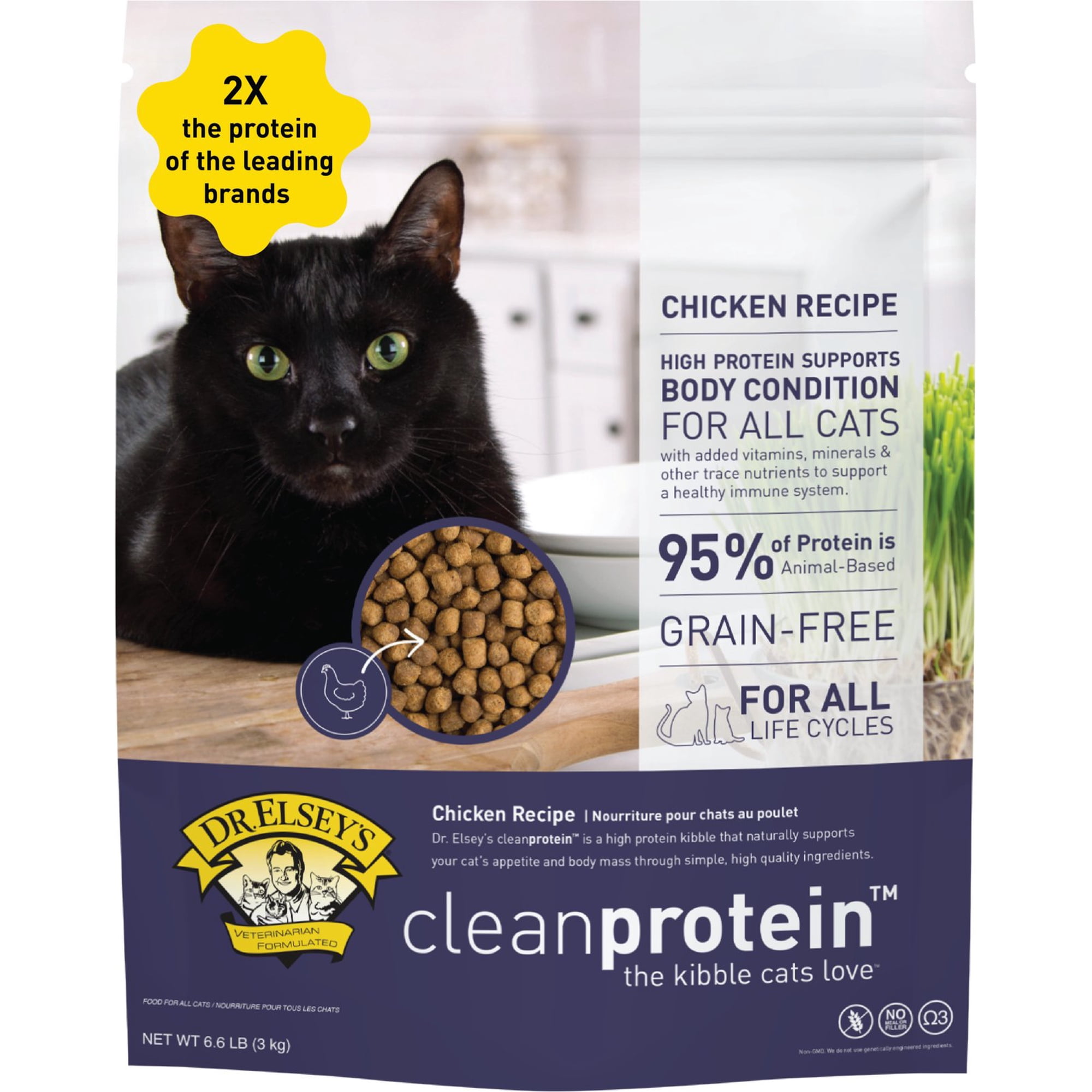 Click here for Dr. Elseys Cleanprotein Chicken Kibble Cat Dry Foo... prices