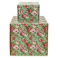 Smart Home 2 Piece Gingham and Floral Storage Boxes in Pink & Green ...