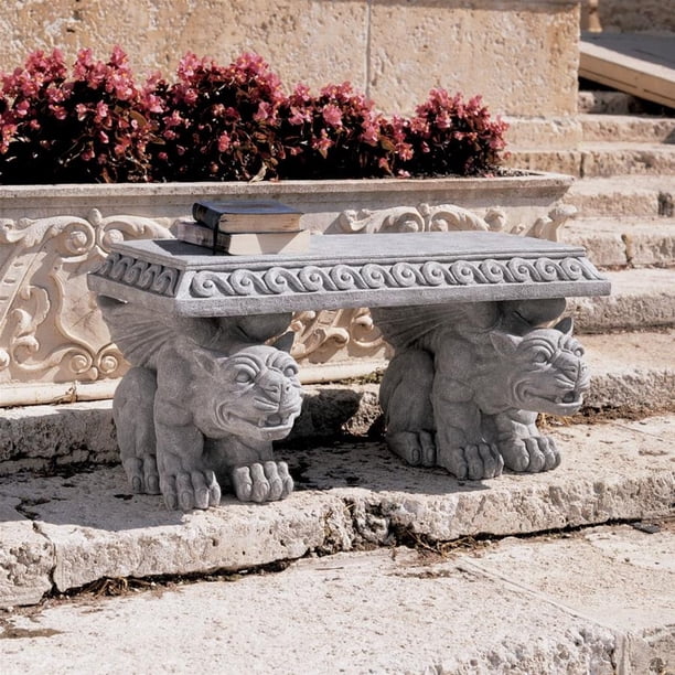 Design Toscano Blair Castle Sculptural Gargoyle Bench - Walmart.com ...