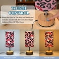 BZSMCE Leopard Mushroom Pattern Printed 3 Color Touch Control Table ...