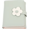 Cute Wallet Green Slim Wallet Tri-Fold Wallet PU Leather Purse Small ...