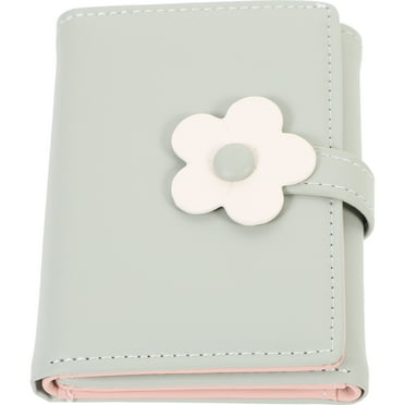 Cute Wallet Green Slim Wallet Tri-Fold Wallet PU Leather Purse Small ...