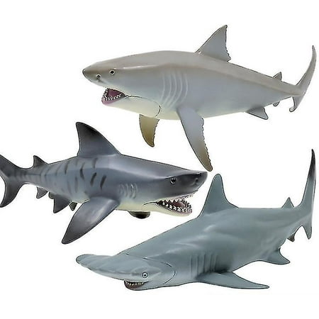 Simulation Marine Life Great White Shark Model Pvc Figurine Simulation ...