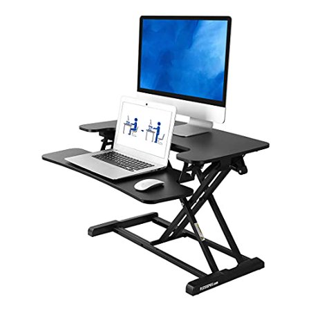 FLEXISPOT Standing Desk Converter 30 inch Height Adjustable Stand Up ...