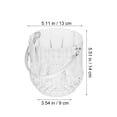 BESTYASH Portable Transparent Ice Bucket Set with Handle and ...