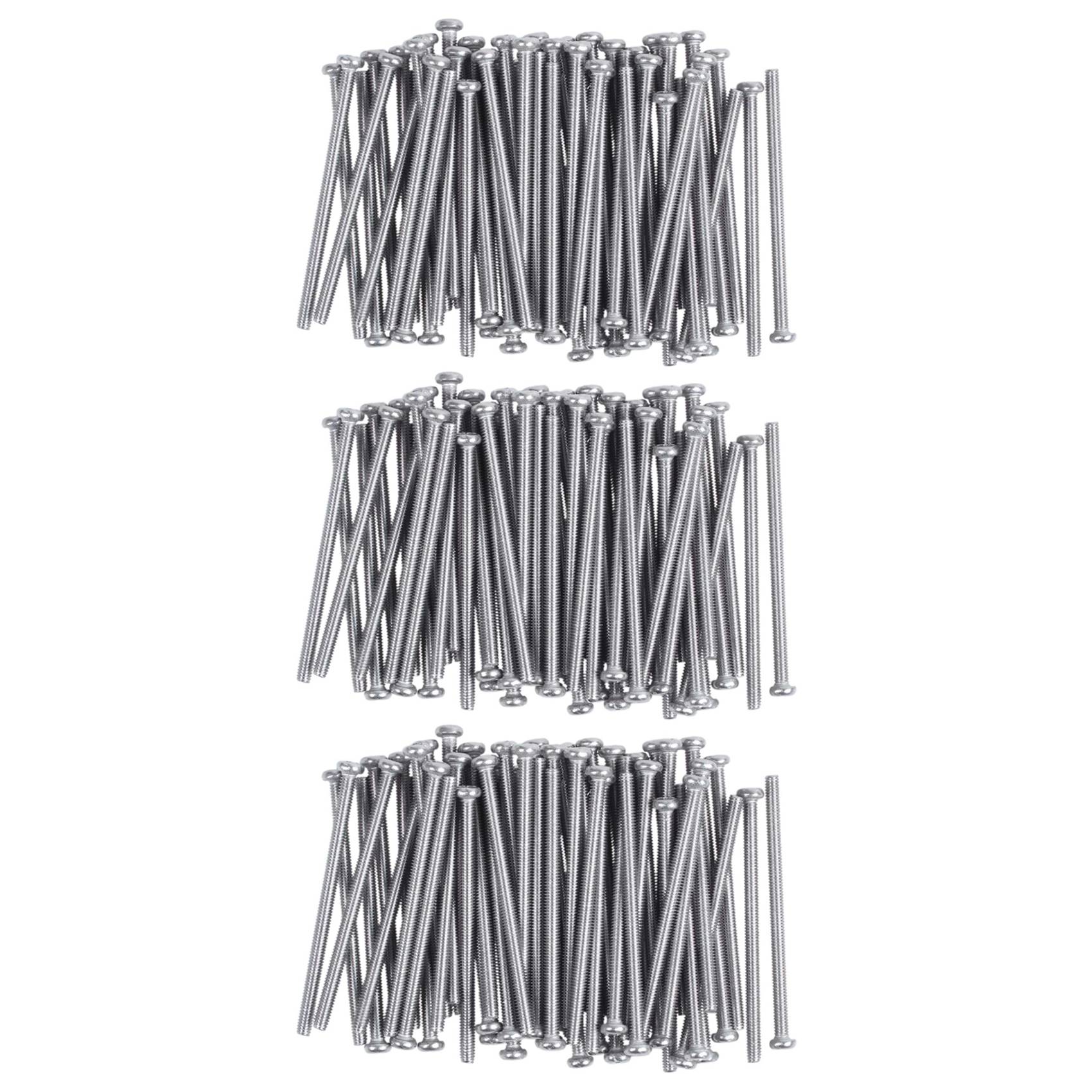 M2 5 X 40mm 304 Stainless Steel Phillips Round Head Screws Bolt 180Pcs M2 5 X 40mm 304 Stainless Steel Phillips Round Head Screws Bolt 180Pcs