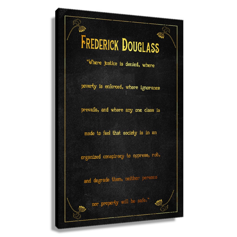Frederick Douglass Quote Wall Art Prints Posters for Bathroom Wall ...