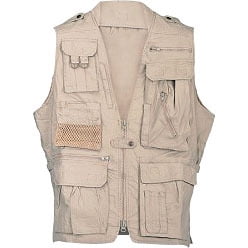 Safari Vest with 21 Pockets, , 100 Percent Cotton, Available in ...