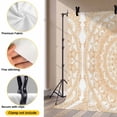 Abstract Flower Backdrop for Photography, Boho Orange Floral Bohemian ...