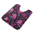 Bathroom Plush Absorbent Mat Combined U-Shaped Square Pad Bath Mat ...