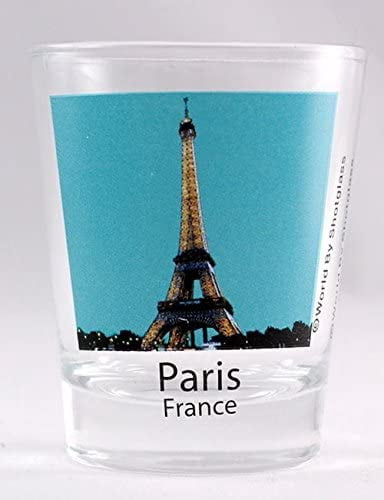 Paris France Eiffel Tower Night View New Shot Glass - Walmart.com