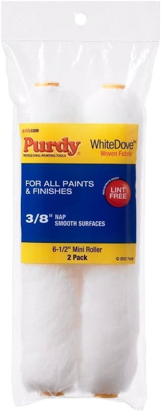 Purdy 140605062 Wire Mini Roller Replacements White Dove, 2 pack, 6-1/2 ...
