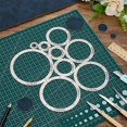 201 Stainless Steel Cutting Dies Stencils Leather Circle Rulers for DIY ...
