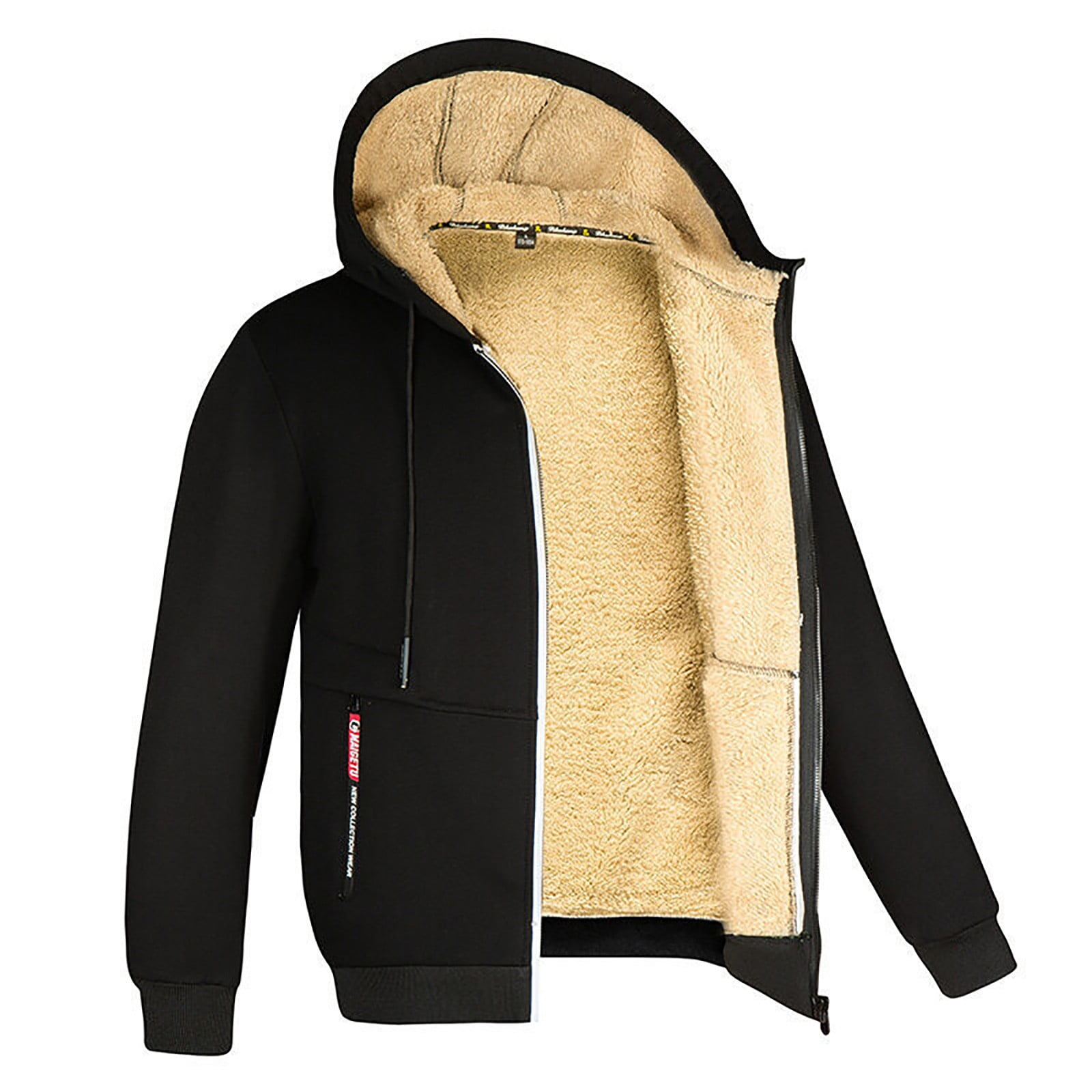Click here for Zanvin Mens Thick Jacket Sherpa Lined Fleece Hoodi... prices