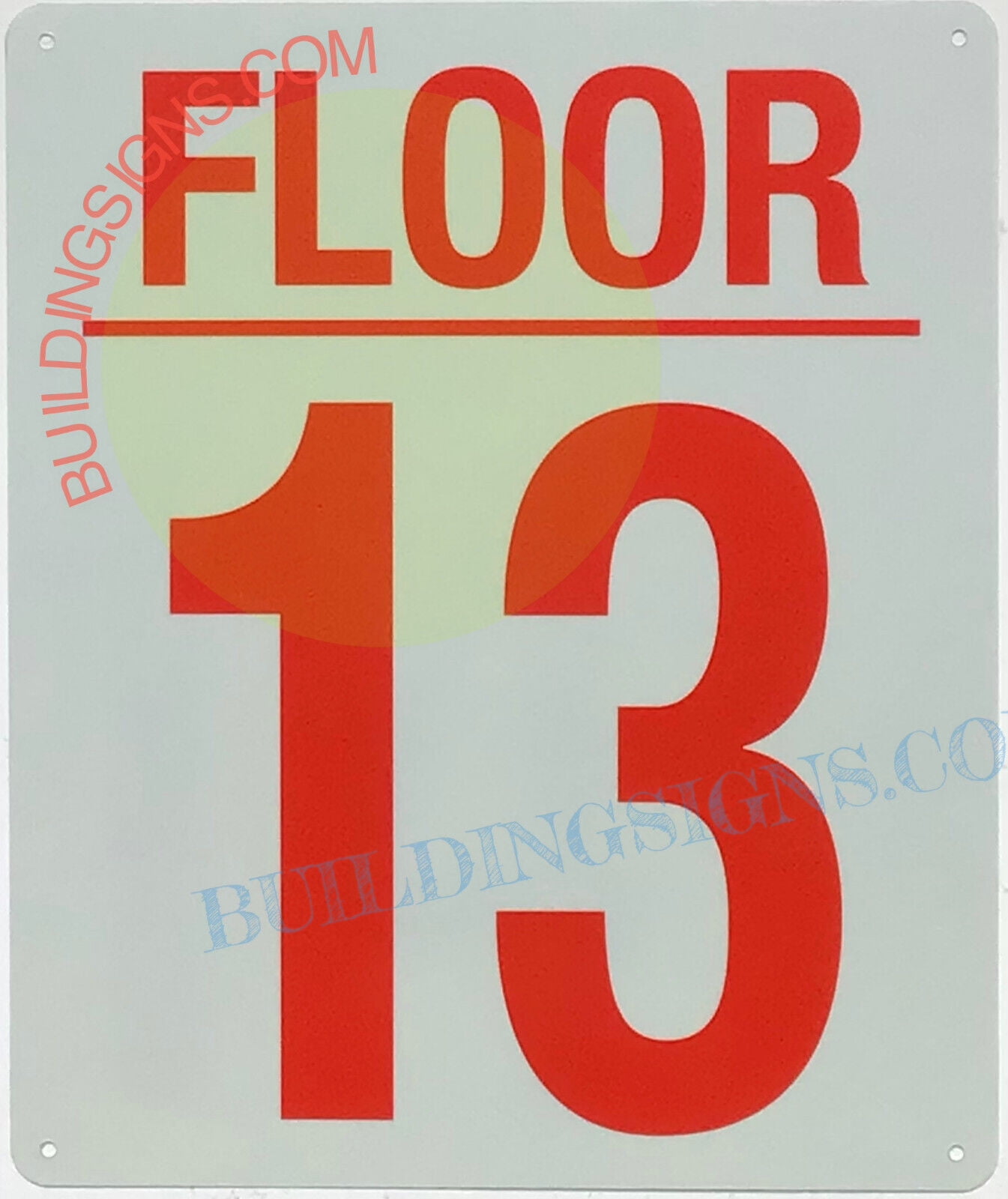 13 FLOOR SIGN (10x12,White,Aluminum) -ref21022 - Walmart.com