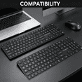 CCOCC 4 Pcs Universal English Keyboard Letter Stickers,Black Background ...