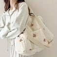 Quilted Duffle Bag for Women Floral Duffel Bags for Travel Cute ...
