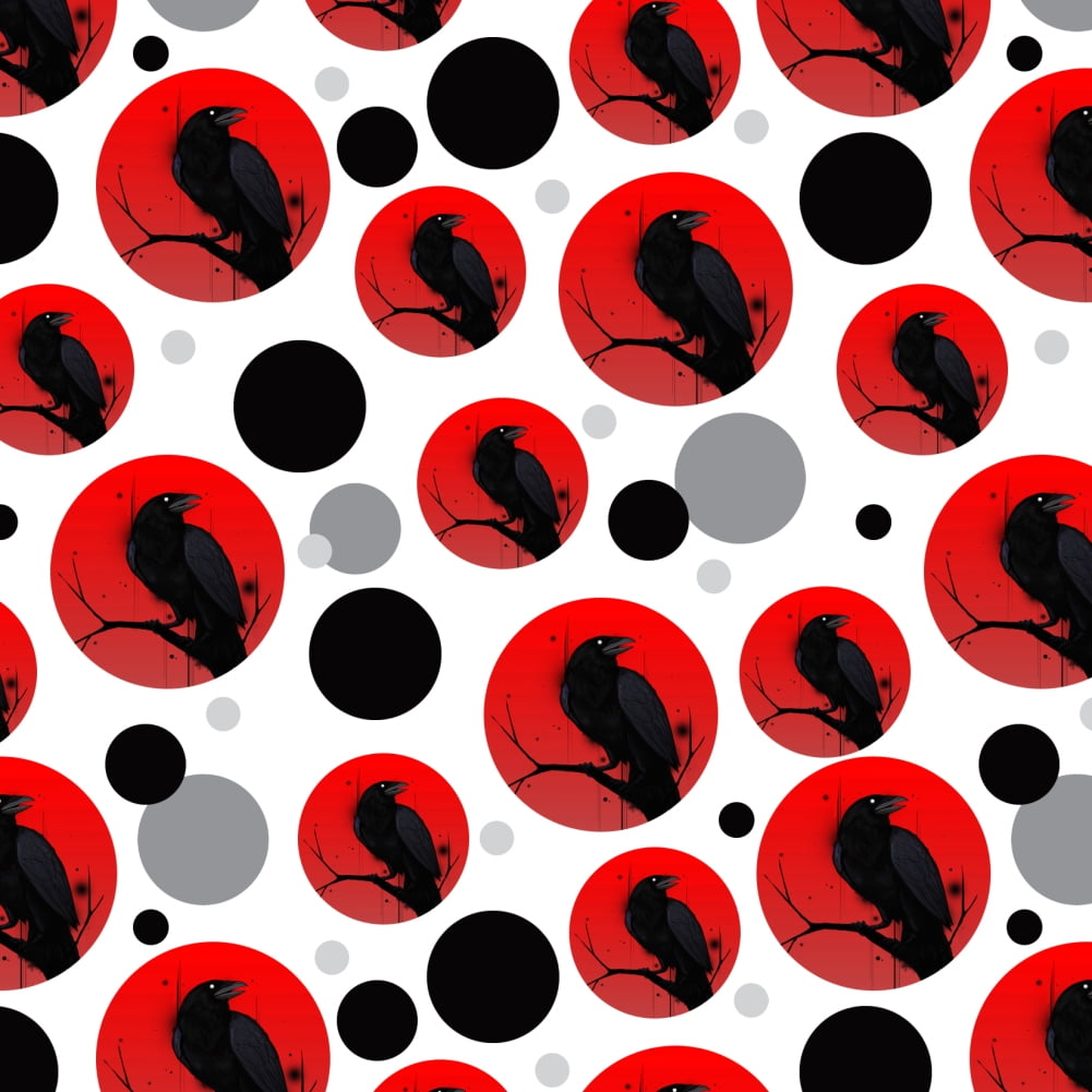 Crow on Branch Premium Gift Wrap Wrapping Paper Roll - Walmart.com