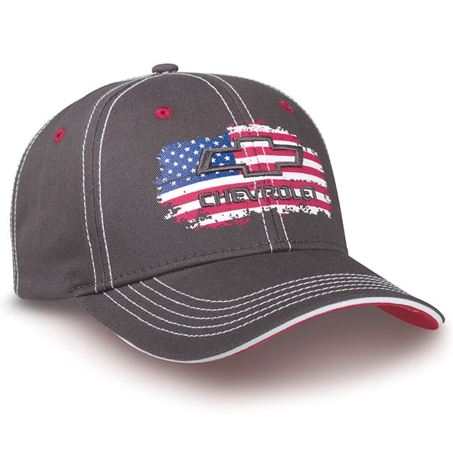 Chevrolet Salute USA Flag Gray Baseball Cap - Walmart.com