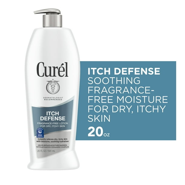 Curel Itch Defense Calming Body and Hand Lotion for Dry, Itchy Skin, 20 ...
