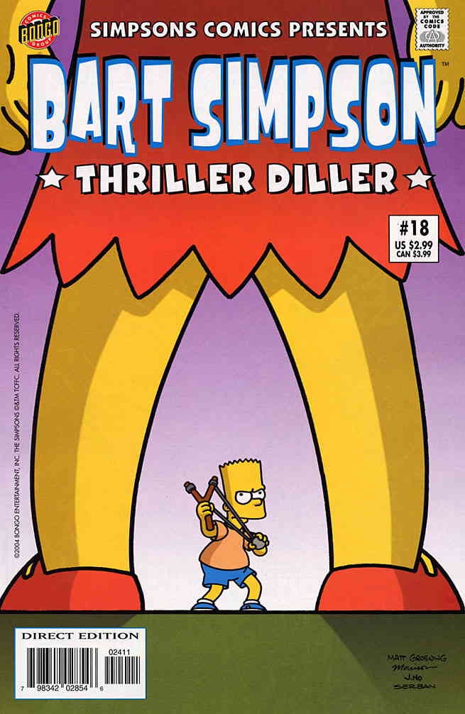 Simpsons Comics Presents Bart Simpson #18 VF ; Bongo Comic Book ...