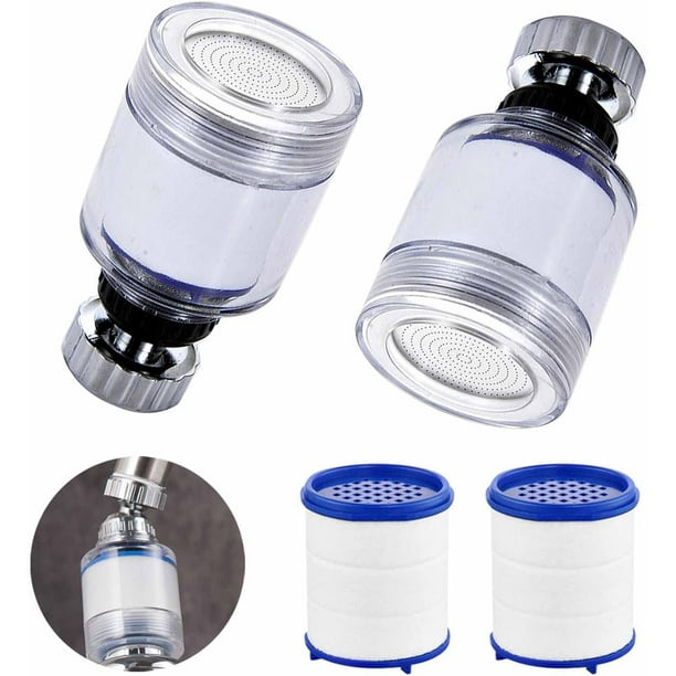 2×Faucet Booster Filter Kitchen Faucet Water Filter Aerator Equipped ...