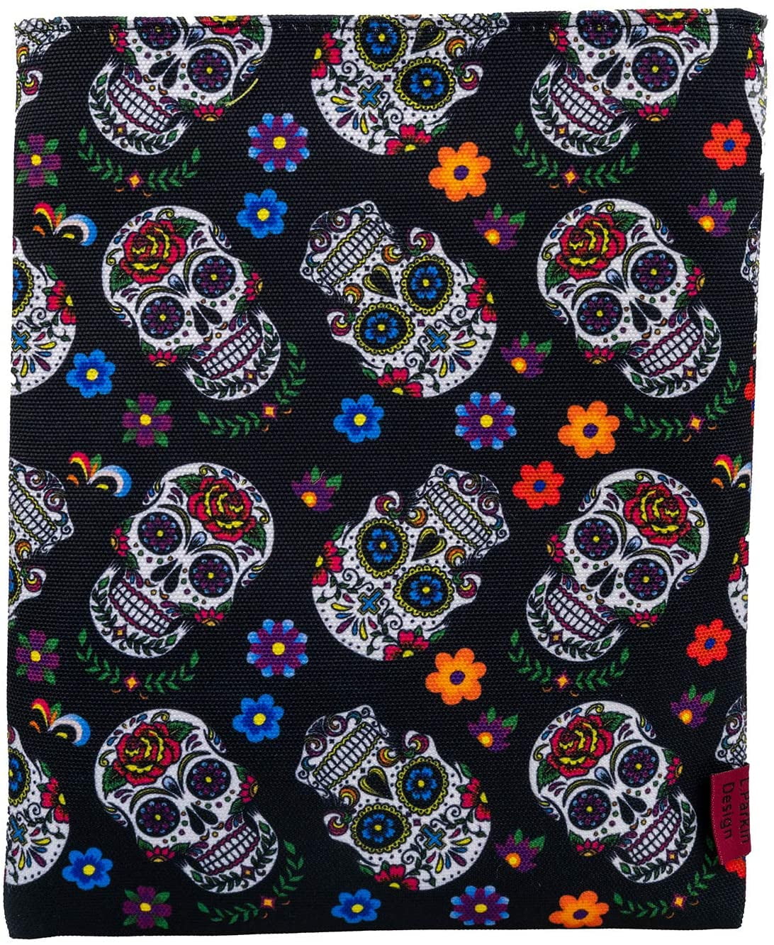 Book Sleeve Sugar Skull Book Cover Medium Book Sleeves Teen Gift ...