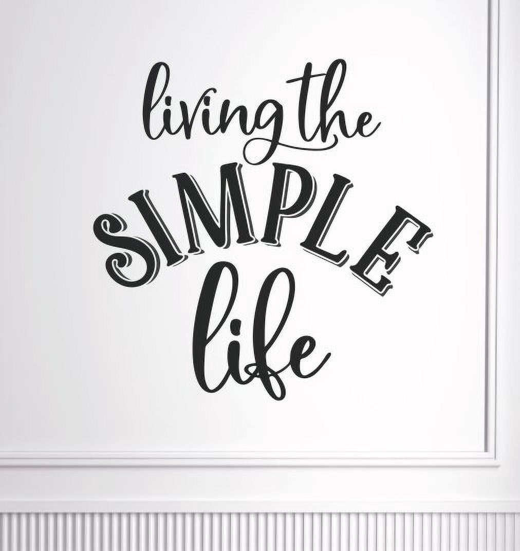 Camper Wall Decal Living The Simple Life Farmhouse Decor Art Stickers ...