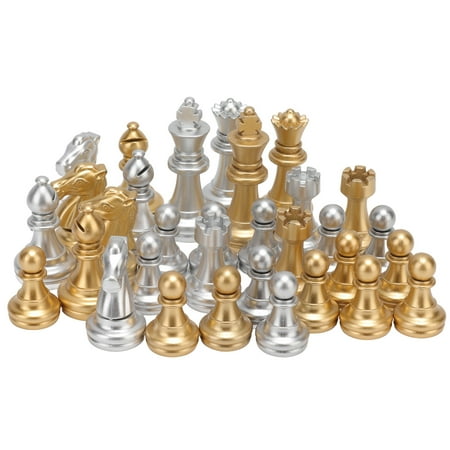 International Chess Set, Chess Game PS Electroplating Hot Stamping Gold ...