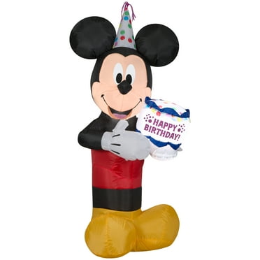 Gemmy Airblown Inflatable Patriotic Mickey Mouse, 3.5 ft Tall, white ...