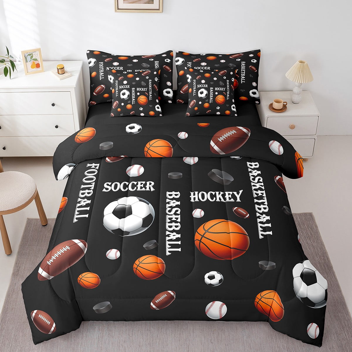 Click here for Erosebridal 3d Football Bedding Sets Twin Size  Mo... prices