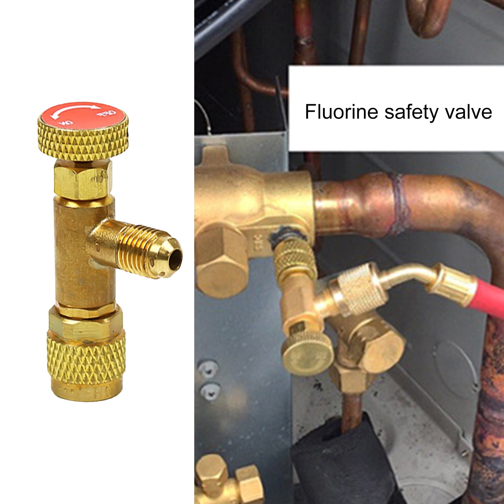 Buy Enjoymall Refrigerant Charging Valve Good Sealing Adjustable ...