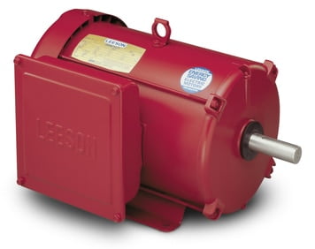 7.5 hp 1800 RPM 215TZ Frame 230V (Farm Duty) Extra High Torque Leeson ...