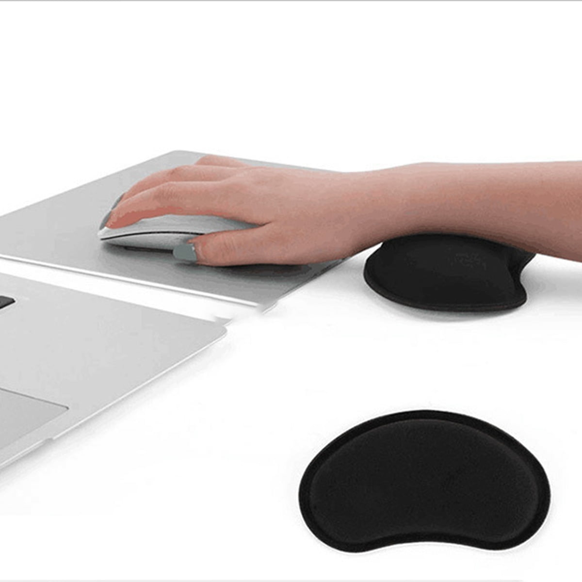 Keyboard Pad Cover Set Memory Foam Mouse Pad Non-slip Bottom Slow ...