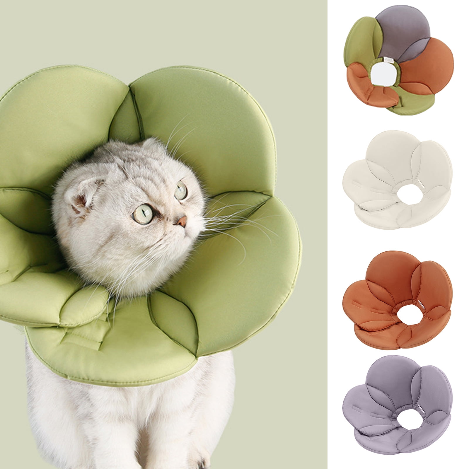 Hesroicy Soft and Comfortable Cat Recovery Collar - Adjustable Flower ...