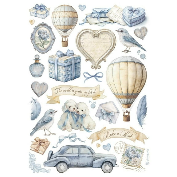 Stamperia Rice Paper Sheet A4-4 Cards, Alchemy - Walmart.com