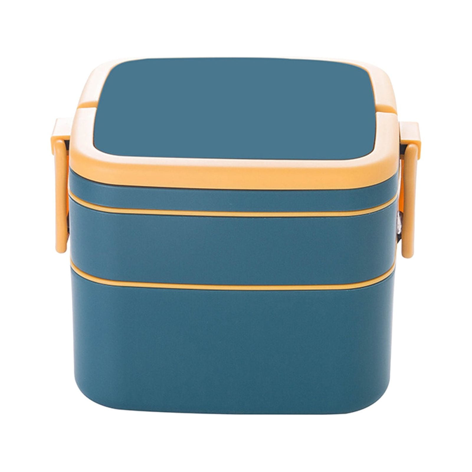 Dvkptbk Lunch Box Double-Layer Portable Lunch Box with Lid Lunch Box ...
