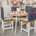 Archway Columns Chair Back Covers Set of 6 Vintage Ethic Traditional ...