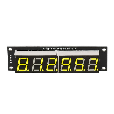 Spptty Digital Display Module 0.56in 6 Digit 7 Segment TM1637 Display Tube With Yellow Light ...