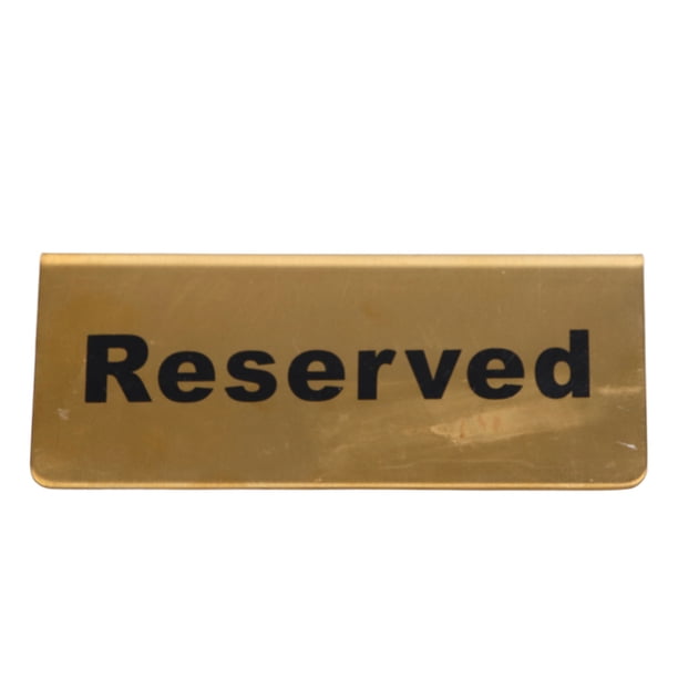 Golden Table Sign, Double Sided Tabletop Sign Display Stands Tent Shape ...