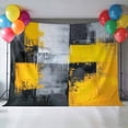 Abstract Color Block Backdrop for Photography, Yellow Block Gradient ...
