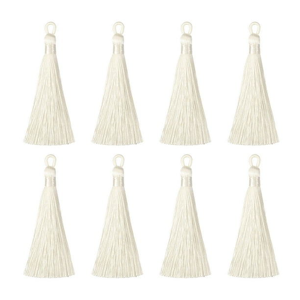 Marcapáginas con Borlas 8uds 3.66' Sedoso suave Mini borla con Lazos ...