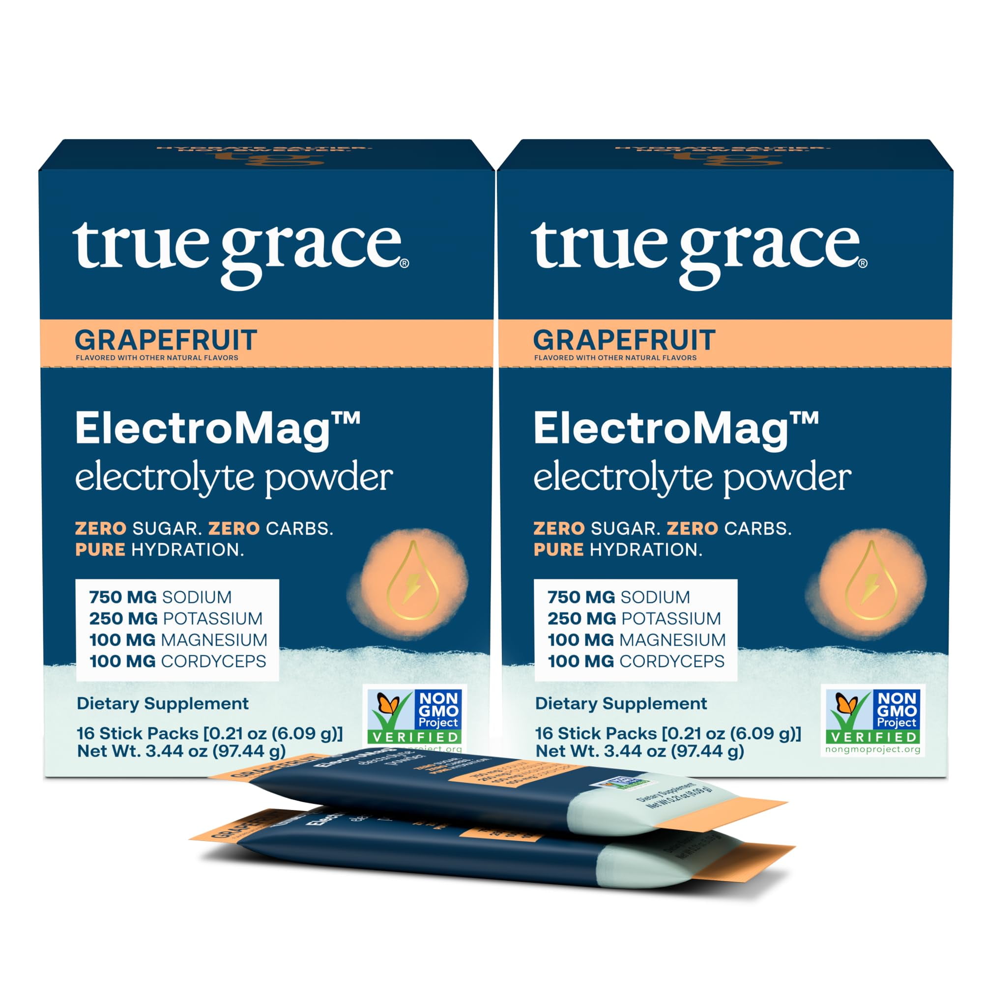 Electrolito en polvo True Grace ElectroMag Pomelo 32 porciones | Bodega ...