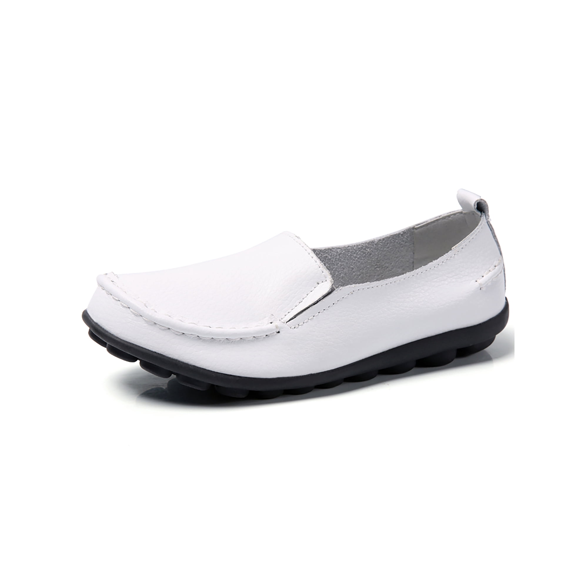 Click here for Woobling Ladies Loafers Round Toe Leather Shoes Sl... prices