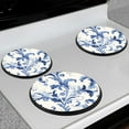 BaHomeck Electric Stove Burner Covers Set of 4,Round Metal Gas Stove ...