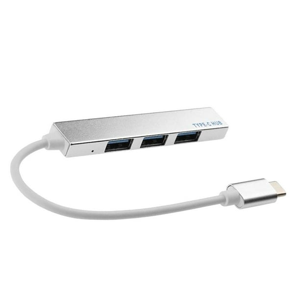 Adaptador de Concentrador USB3.1 a 4 Puertos USB 3.0 para Computadora ...
