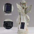 JahyShow Solar Angel Garden Statue, Outdoor Patio Garden Sculptures ...